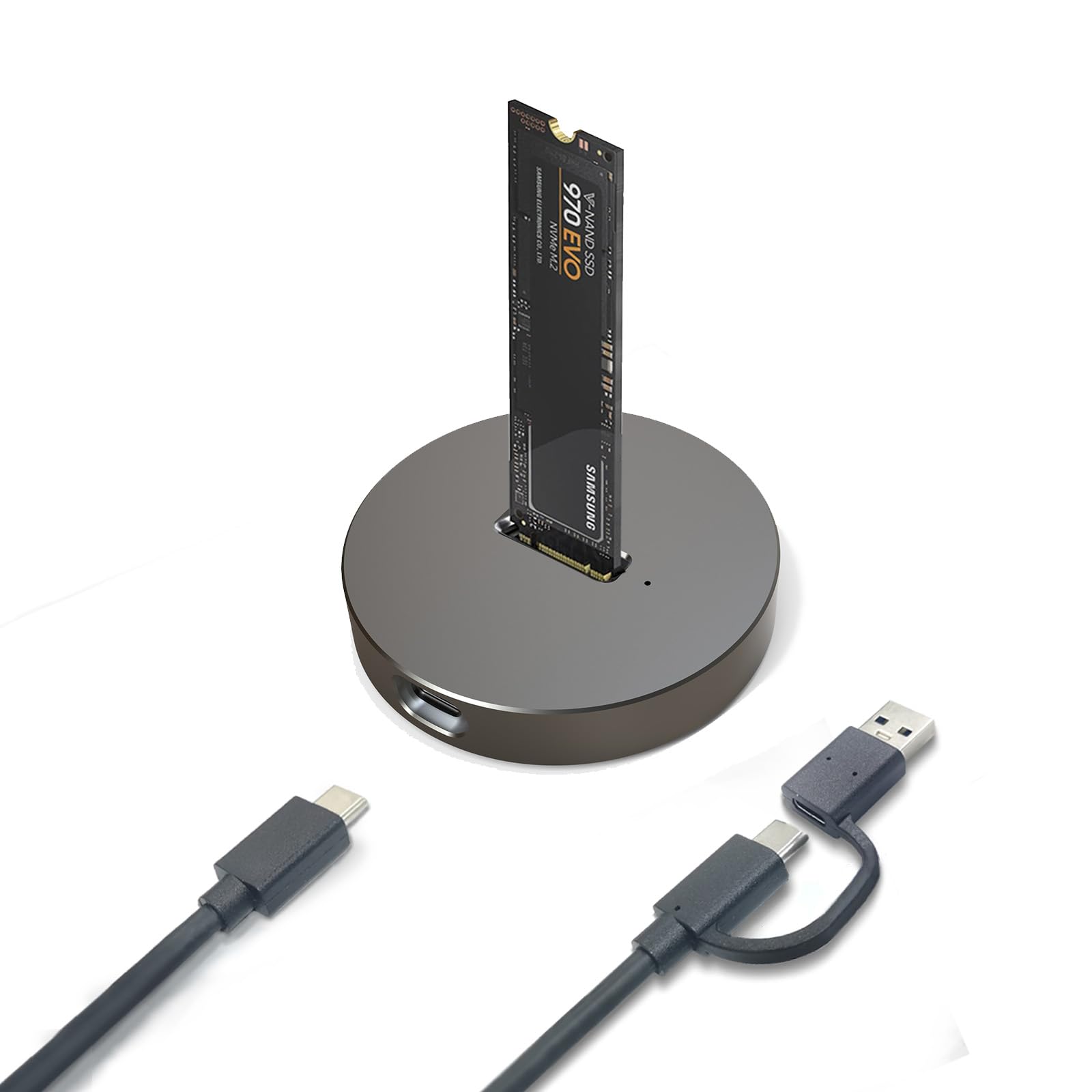 Nvme Ssd Enclosure,Aluminum USB C M.2 NVME SSD Enclosure,10Gbps M 2 NV ...